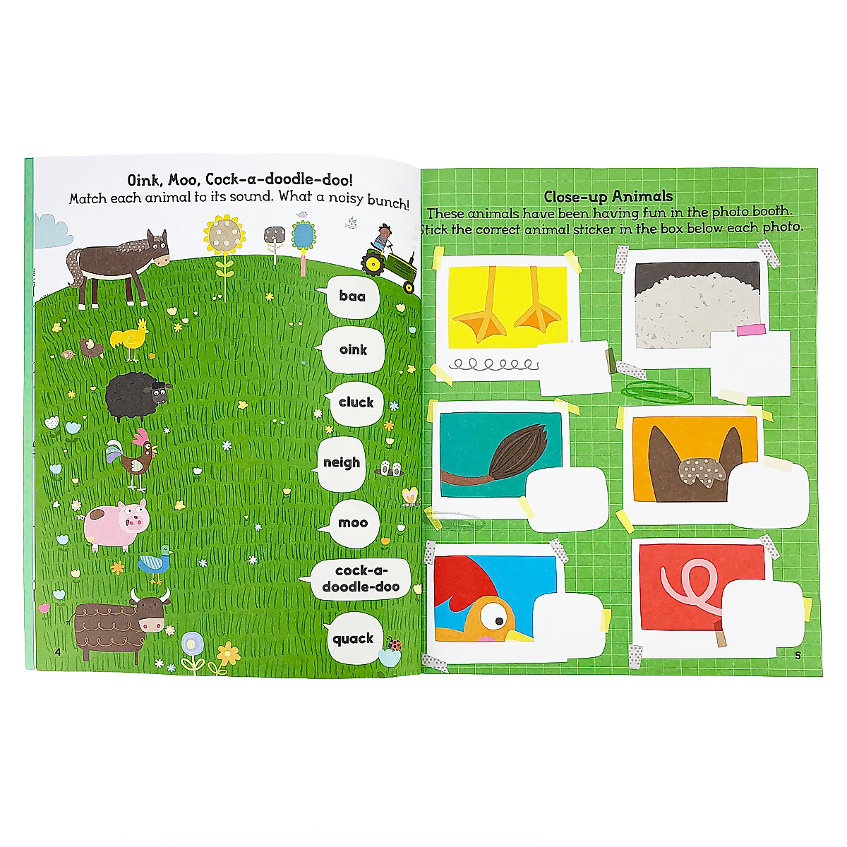 Farm - 500 Stickers and Puzzle Activities: Fold Out and Play! (John Deere: Children's Interactive Fold Out and Play Puzzle Activity Book)