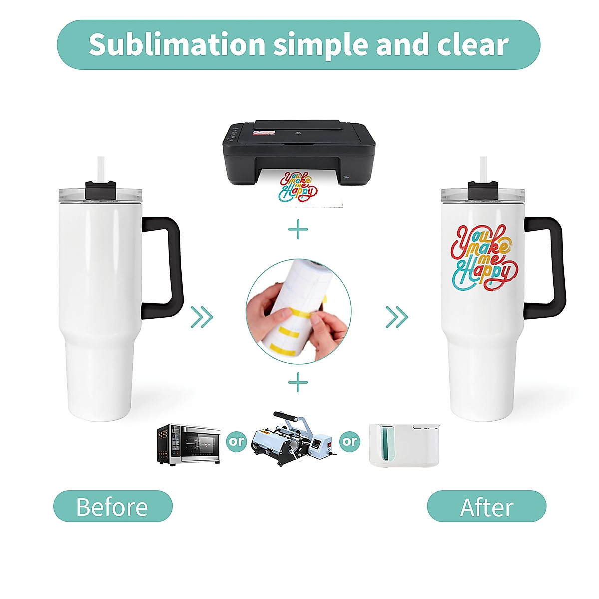 Icesip 40 oz Sublimation Tumblers 20 Pack with 5 Color Handle Lid and Straw Stainless Steel Double Wall Vacuum Insulated Travel Mug Cup Bulk Sublimation Blank for DIY Gift