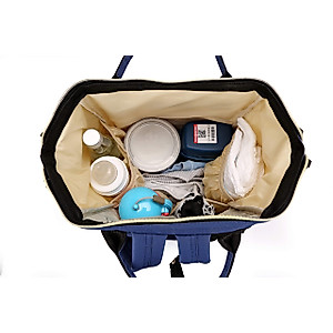 MLBCARE baby bag back pack large-capacity multi-functional fashionable shoulders diaper backpack mother's portable baby care bag Separate storage (red)