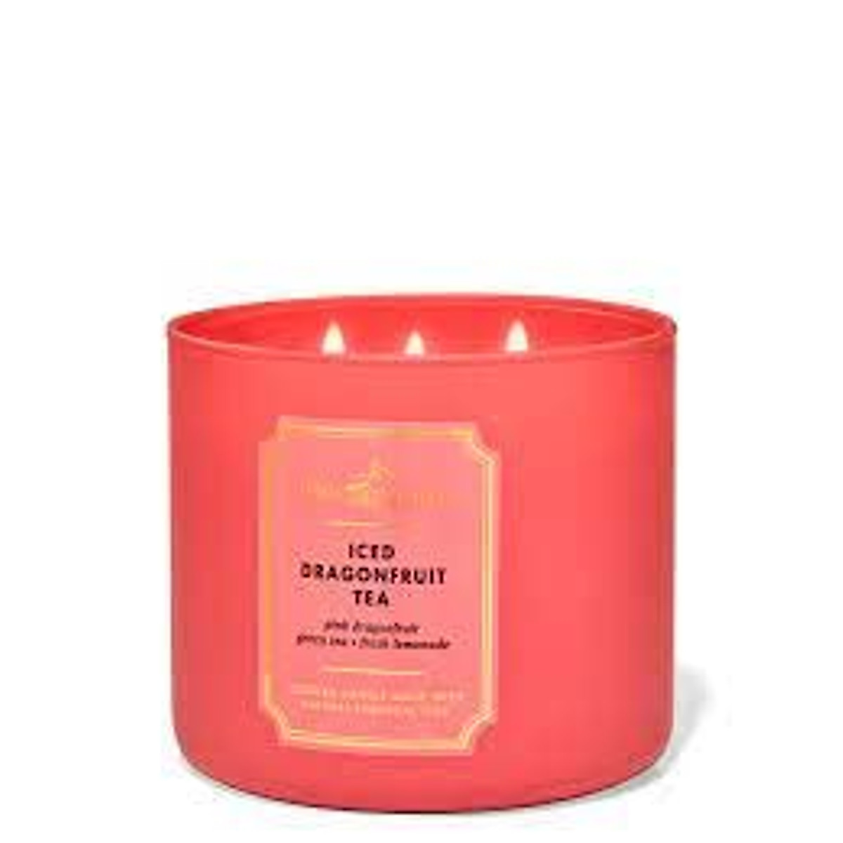 Iced Dragonfruit Tea 3 Wick Candle 14.5 oz / 411 g [Pink Print]