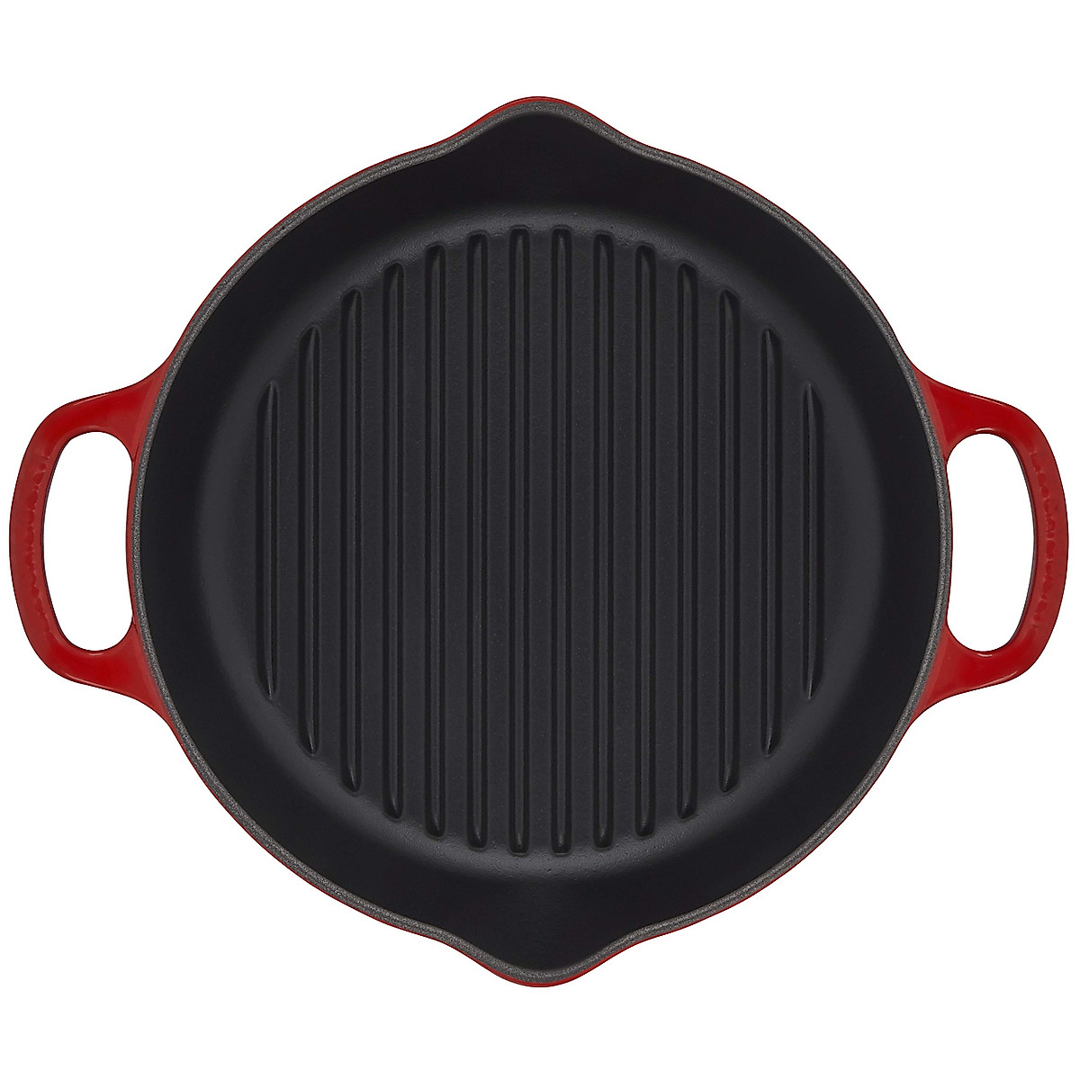 Le Creuset Enameled Cast Iron Signature Deep Round Grill, 9.75", Flame
