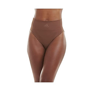 adidas Women's Seamless Micro Stretch Hi Leg, Toasted Mocha, S