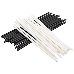 40Pcs Yootones Guitar Fingerboard Side Guitar Fretboard Fingerboard Side Dot Music Instrument Inlay Dots Compatible with Guitar Bass(White + Black)