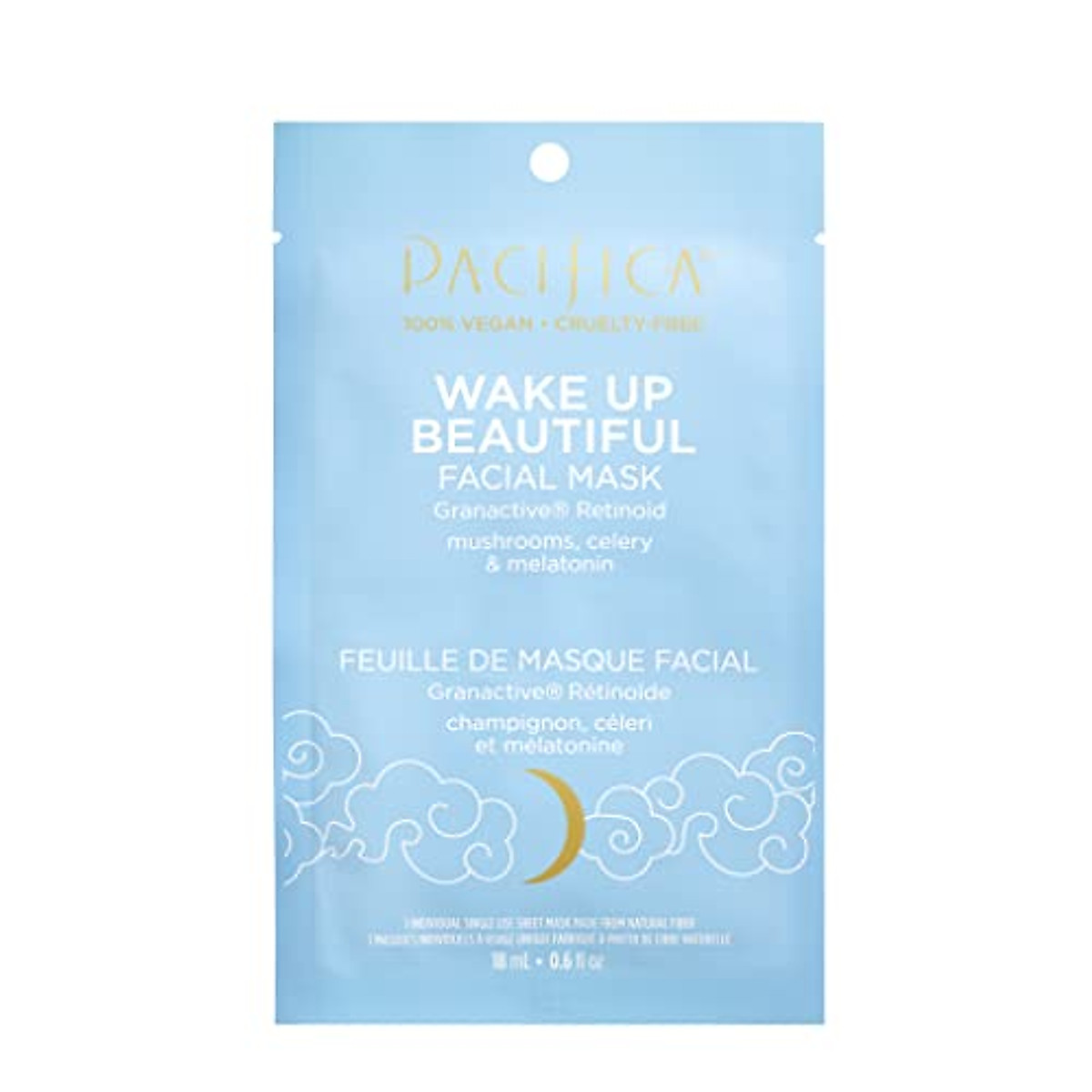 Pacifica Beauty | Wake Up Beautiful Beauty Sleep Set | Trial + Value Kit | 3-Piece Skin Care Gift Set | Travel Friendly | Face Wash/Cleanser, Overnight Retinoid Moisturizer, Face Sheet Mask | Vegan