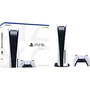 2022 Play-tation 5 Disc Version PS-5 Gaming Console x86-64-AMD Ryzen Zen 8 Cores CPU, AMD Radeon RDNA, 16GB GDDR6 Memory, Ultra-High Speed 825GB SSD, 4K Blu-ray Player, WiFi 6, Bluetooth 5.1