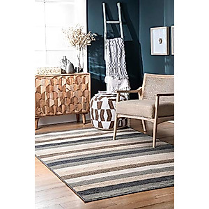 nuLOOM Manor Bengal Striped Area Rug, 5' x 8', Beige