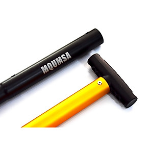 KAMINUO Portable Colorful Telescopic Aluminum Car Adjustable Extended Edition Snow Shovel (Golden)