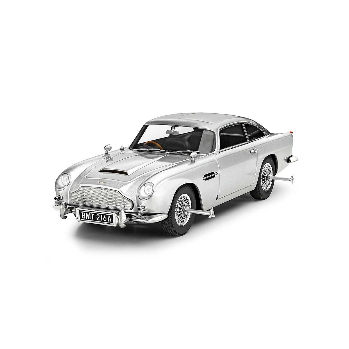Revell 14554 Aston Martin DB5 James Bond 007 Goldfinger 1:24 Scale 122-Piece Skill Level 2 Model Car Building Kit, Silver