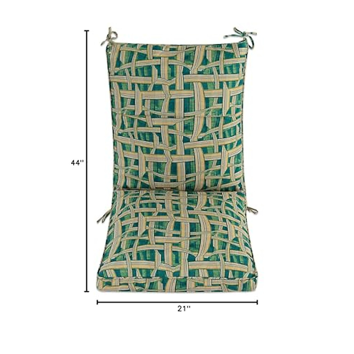 Makimoo Set of 4 Outdoor Dining Chair Cushions, Comfort Patio Seating Cushions, 44 x21x4.5 inch, Single Welt and Zipper,