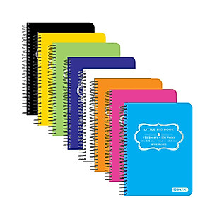 BAZIC 150 Ct. 4" X 5.5" Poly Cover Spiral Fat Book (5460)