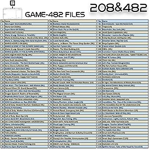 208 and 482 in 1 Game Card, Super Combo Game Cartridge Suitable for Various Types of Game Consoles