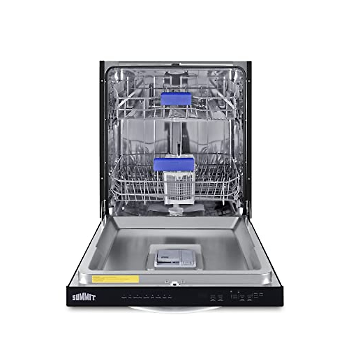 Summit Appliance DW243BADA 24" Wide Built-In Dishwasher, Black, ADA Compliant, Quite Performance, Touch Controls, Digital Display, Top Control Panel, Stainless Steel Interior, 8 Wash Programs