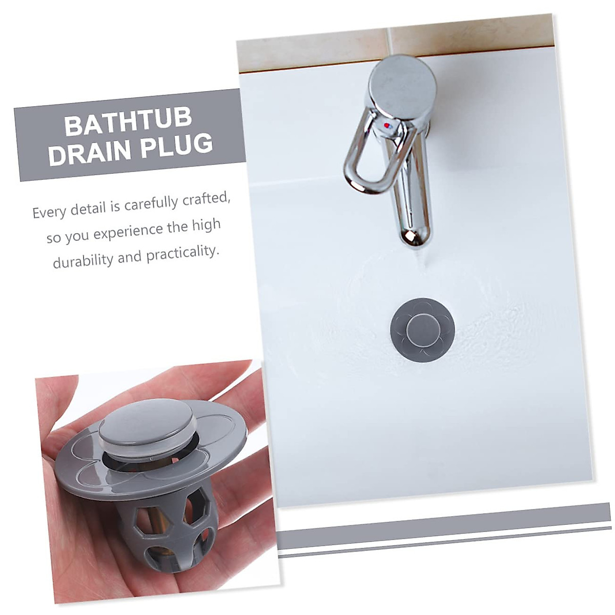 OSALADI 8 Pcs Drain Jumper Core Bathtub Stopper Strainer Tube Stops Universal Sink Drain Stopper Basin Stopper Bathroom Sink Plug Bathroom Sink Drainer Bathroom Drain Stopper Sink Stoppers