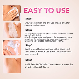 THBRO Hair Removal Cream-Painless Flawless Depilatory Cream, Skin Friendly Hair Remover Cream For Women and Men for Bikini Arm Leg Armpit