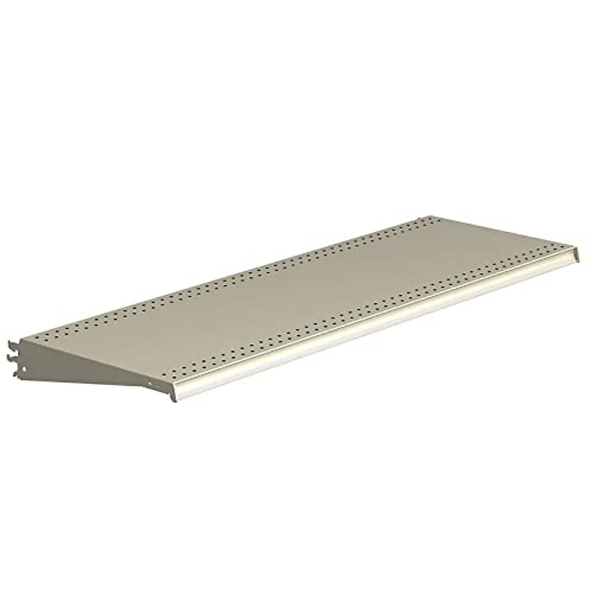 Lozier 1" H x 48" W x 16" L Powder Coated Platinum DL Style Shelf - Case of: 2