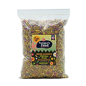 Forager's Feed Black Soldier Fly Larvae - Chicken Treat with Calming Flowers for Chicken and Livestock, 2 Lbs. Resealable Bag