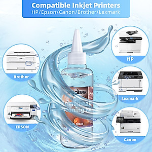 Spaceink Printhead Cleaning Kit for HP OfficeJet Pro 8600 8610 8620 6830 6700 8630 / Epson Ecotank ET-2760 ET-2720 WF-3640 / Canon MX922 MX920 Printer (100ml)