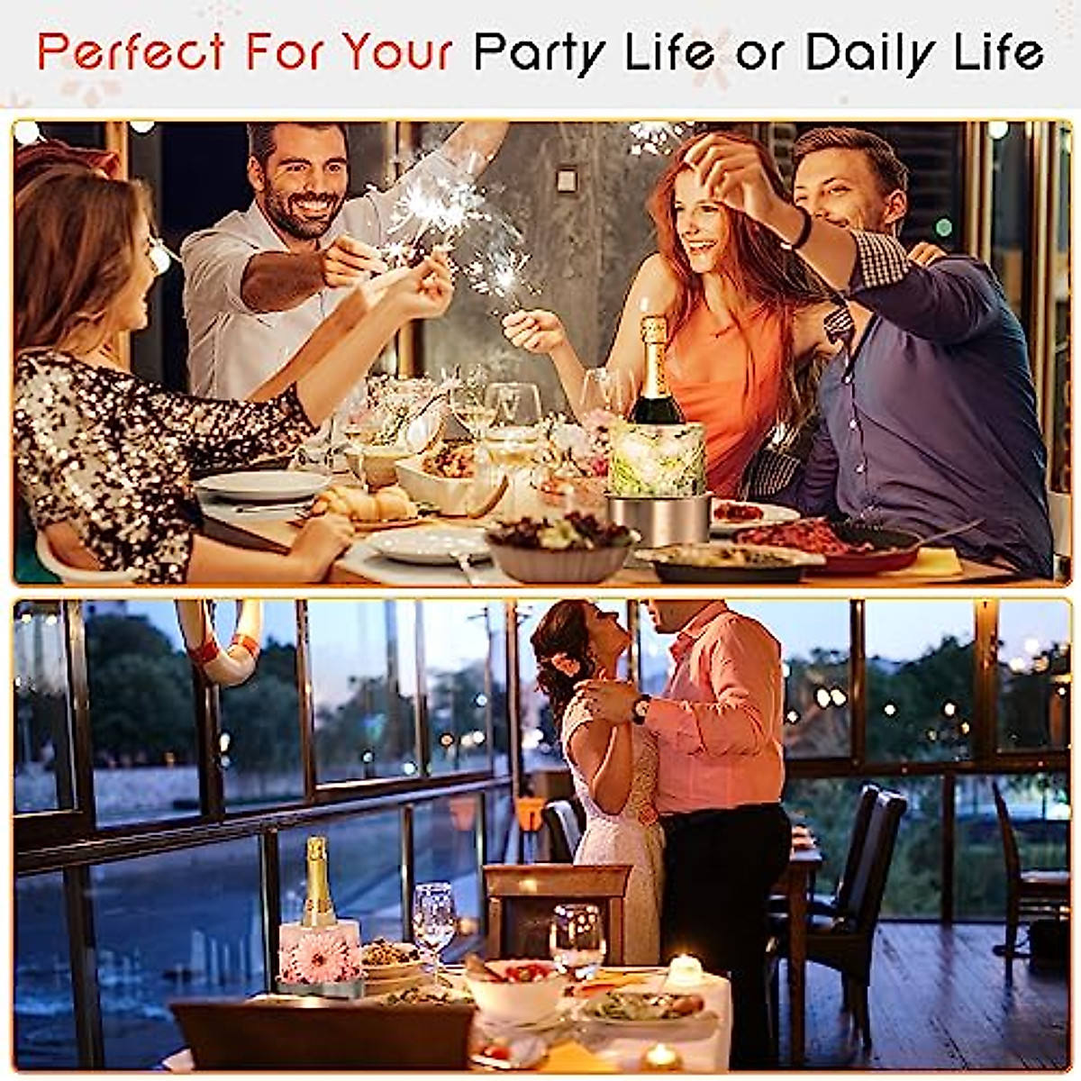 Ice Bucket Mold,Ice Mold Wine Bottle Chiller,Champagne Bucket Ice Mold, Flower/Fruits/Any Decoration to DIY Your Champagne Bucket Ice Mold For Special Parties/Bar/Holiday/Wedding,Beautiful & Creative