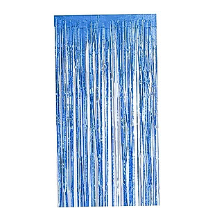 VOSAREA 1 Pack 2 Sets Gold foil Curtain Tassel Curtains Fringe Curtain Tassel Trim Party Curtain Tassel Metallic Tinsel Backdrop rain Curtain Tassel Backdrop Curtain Wedding Metallic line