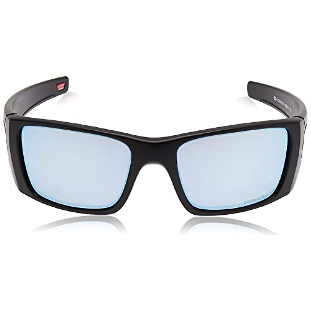 Oakley Men's OO9096 Fuel Cell Rectangular Sunglasses, Matte Black/Prizm Deep Water Polarized, 60 mm