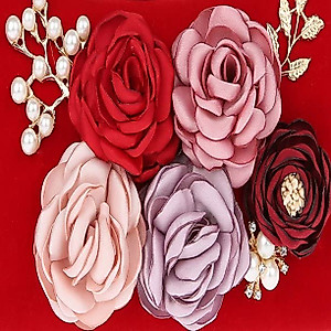 Women Flower Evening Bag Clutch Purse Metal Frame Large Wedding Red Vintage Purse Carved Handle handbag for party Cocktail