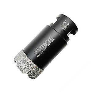 SHDIATOOL Diamond Core Drill Bits 1-3/8 Inch for Porcelain Ceramic Tile Marble Brick Vacuum Brazed Hole Saw 35mm