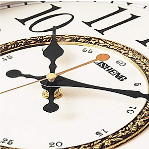 SHISEDECO Elegant, Traditional, Decorative, Hand Painted Modern Grandfather Wall Clock Fancy Ethnic Luxury Handmade Decoration, Swinging Pendulum for New Room or Office. Large. 29.5 Inch. (Brown)
