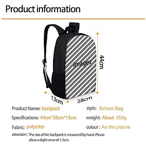 AFPANQZ Aries Schoolbag for Kids Teen Adult School Backpack Bookbags Satchel Casual Rucksack Lightweight Daypack Girls Boys Elementary School High School