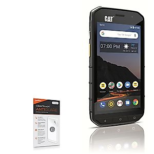 BoxWave Screen Protector Compatible with CAT S48C - ClearTouch Anti-Glare (2-Pack), Anti-Fingerprint Matte Film Skin for CAT S48C