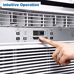 Midea 8,000 BTU EasyCool Window Air Conditioner, Dehumidifier and Fan - Cool, Circulate and Dehumidify up to 350 Sq. Ft, Reusable Filter, Remote Control, White