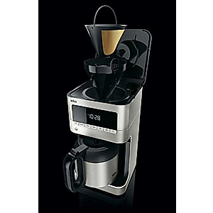 Braun KF7175 BrewSense Drip Coffee Maker with Thermal Carafe, 10 Cup