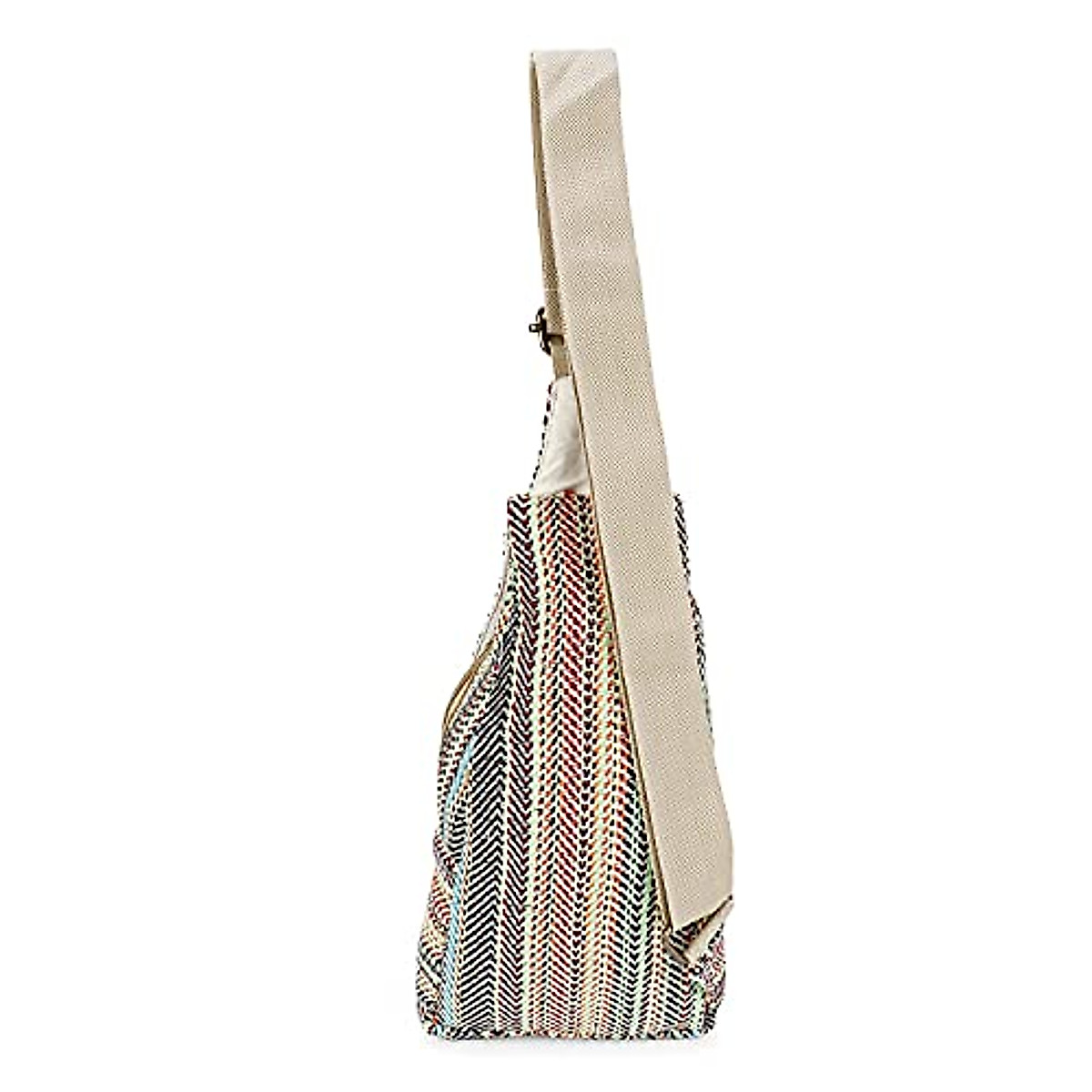 Suman Enterprises Hemp Sling Backpack- Hemp Cross body Bag- Hemp Shoulder Backpack Adjustable Strap for Men & Women (Multi-2)