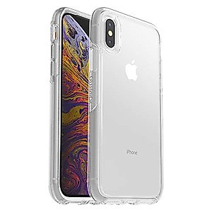 OtterBox IPhone Xs AND IPhone X Symmetry Series Case - CLEAR, Ultra-Sleek, Wireless Charging Compatible, Raised Edges Protect Camera & Screen