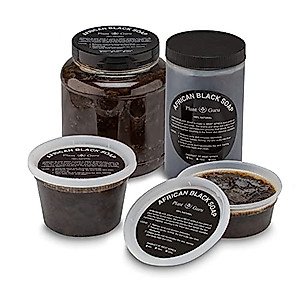 African Black Soap Paste 8 oz. 100% Raw Pure Natural From Ghana. Acne Treatment, Aids Against Eczema & Psoriasis, Dry Skin, Scars and Dark Spots. Great For Pimples, Blackhead, Face & Body Wash.