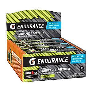 Gatorade Endurance Formula Powder Sticks, Lemon Lime, 1.72 oz. Packs, 12 Count