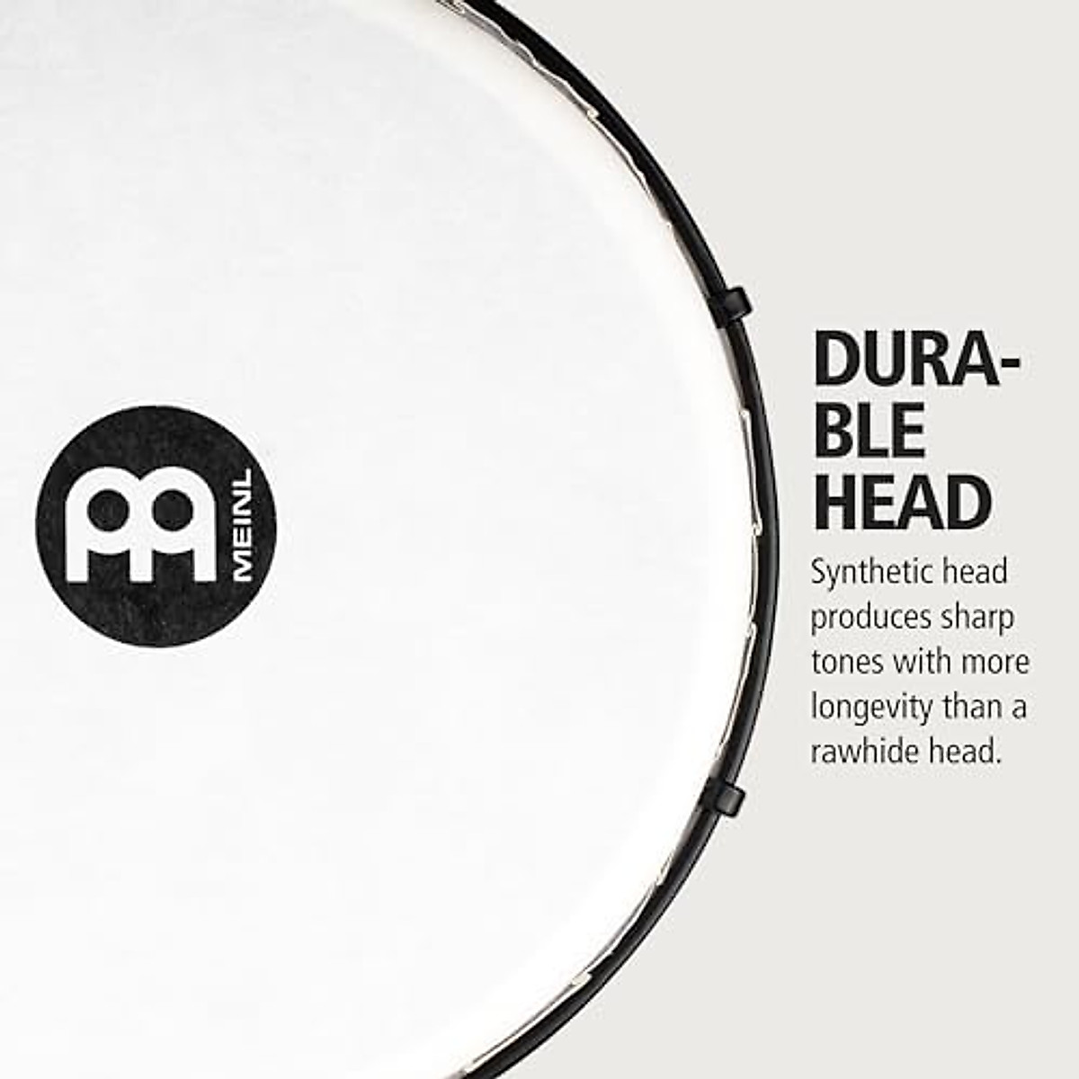 Meinl Percussion Djembe Hand Drum Circle Instrument with Synthetic Shell and Head, Alpine Series — NOT Made in China — Easy Tuning, 2-Year Warranty (ADJ12-KA)