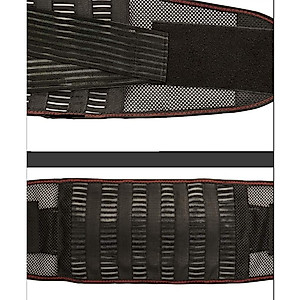 Breathable Lumbar Support Pain Relief Adjusable Self-Heating Magnetic Therapy Prevention Spine Injury and Improves Posture Lower Back Belt Brace Unisex (Size : X-Large)