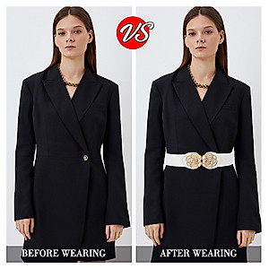 Wriidy Stretch Belt Black Flower Elastic Belt Women Fancy Girls Waist Accessories for Dress