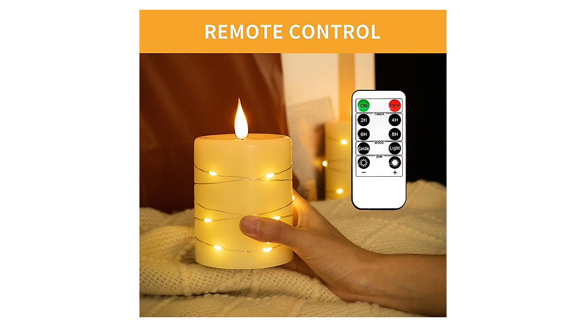 Romantic Flameless LED Candle Set with Remote Control