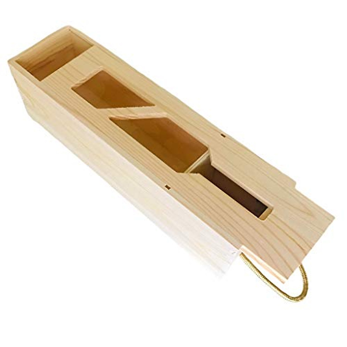 3 Pack Wine Box - Single Wine Bottle Wood Storage Gift Box with Handle for Birthday Party, Housewarming, Wedding, Anniversary, Celebrations, Parties, New Year, Holidays, Occassions