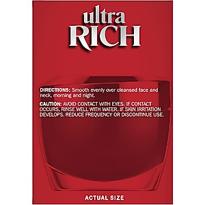 Ultra Rich ΟΙay Hydrating Moisturizer Face Cream FRAGRANCE FREE - 1.7oz (PACK OF 2)