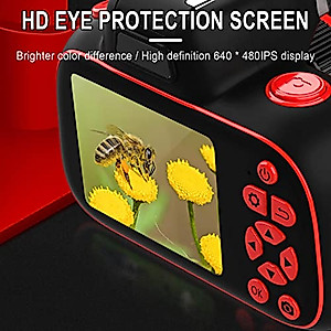 2023 New Upgrade Digital SLR Camera Ultra-high Definition Lens Camera Front and Rear Dual Camera,360 ° Rotary Zoom/4k Clear View/time-Lapse Video Recording/Regular Timing, Best