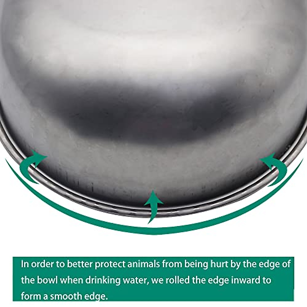 Automatic Animal Waterer Bowl with Float Valve, 304 Stainless Steel Automatic Livestock Drinking Water Trough Kit Includes Water Bowl, 2 Hoses,2 Float valves & Mounting Bolts