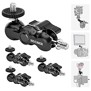 NEEWER Universal Magic Arm with Dual Ball Head, Compatible with SmallRig Camera Cage (4 Pack, ST21)
