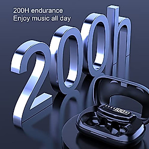 Wireless Bluetooth Headset 5.1 Ear Plug Sports Business Dual Ear Power Display Fingerprint Control Intelligent Noise Reduction HiFi Sound Quality