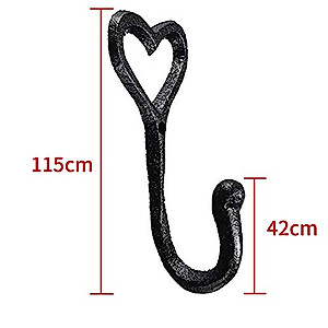 MNTT Decorative Wall Mounted Basic Wrought Iron Hooks,Cast Antique Organization Storage Cabinet Door Hanging Hat Bathroom Key Holder Rack Hanger(3pcs)