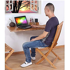 MTYLX Table,Desk,Wall Mounted Bar Dining Table,Foldable Computer Desk Learning Table,Wall-Mounted Study Desk,Size Optional,6040Cm,6040Cm
