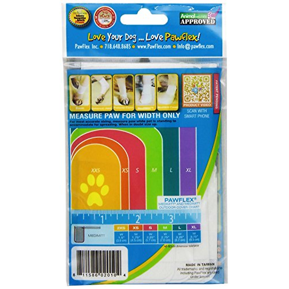 Pawflex Bandages Medimitt Bandages for Pets (Pack of 4) Medium