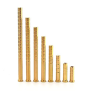 AMEYXGS 6pcs Archery Brass Arrow Weight 100/150/200/250/300 Grains Combo Screw Point Copper Insert