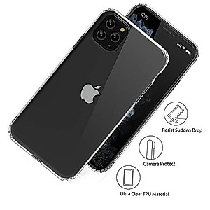 Migeec for iPhone 11 Pro Max Case Shockproof Protective Case Soft Phone Clear Case 6.5 inch